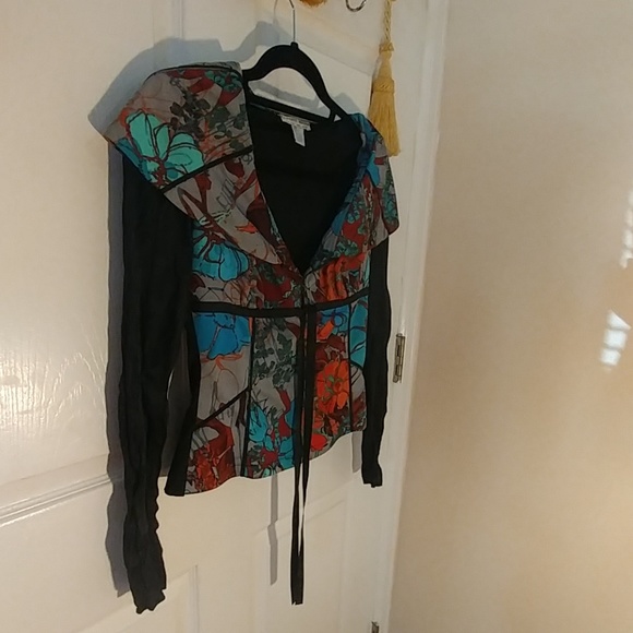 Alberto Makali | Jackets & Coats | Alberto Makali Zip Up Stained Glass ...